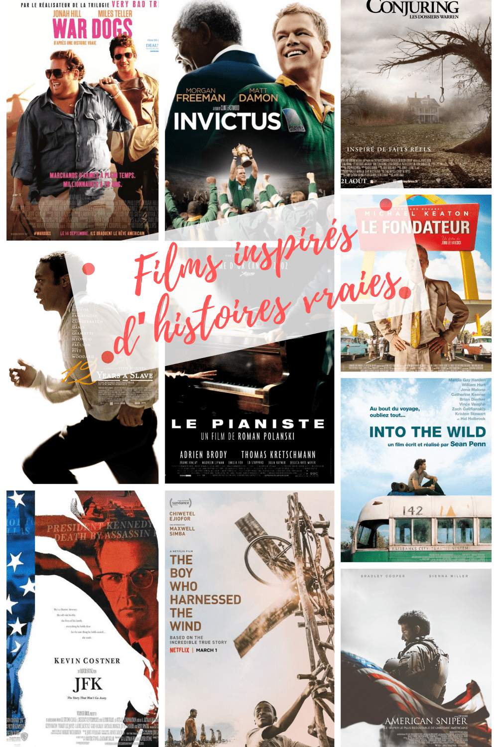 Films inspirés d'histoires vraies - WardRose Cinéma
